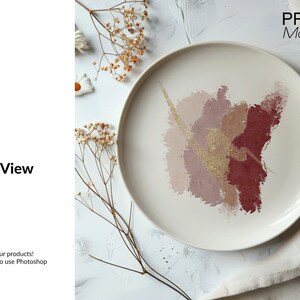 Plate Mockups | Ceramic Dish Mockup | Photoshop Porcelain Plate ...