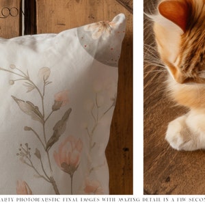 Digital Pillow Mockup | Photoshop Pillow Template | Cushions ...