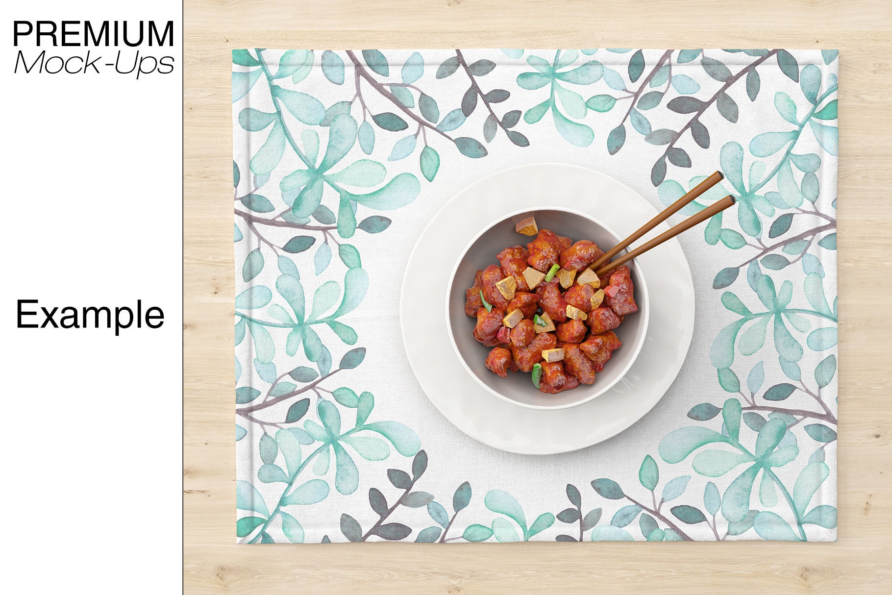 Plates and Napkins Set | Plates and Napkins Mockup | Photoshop Plates ...