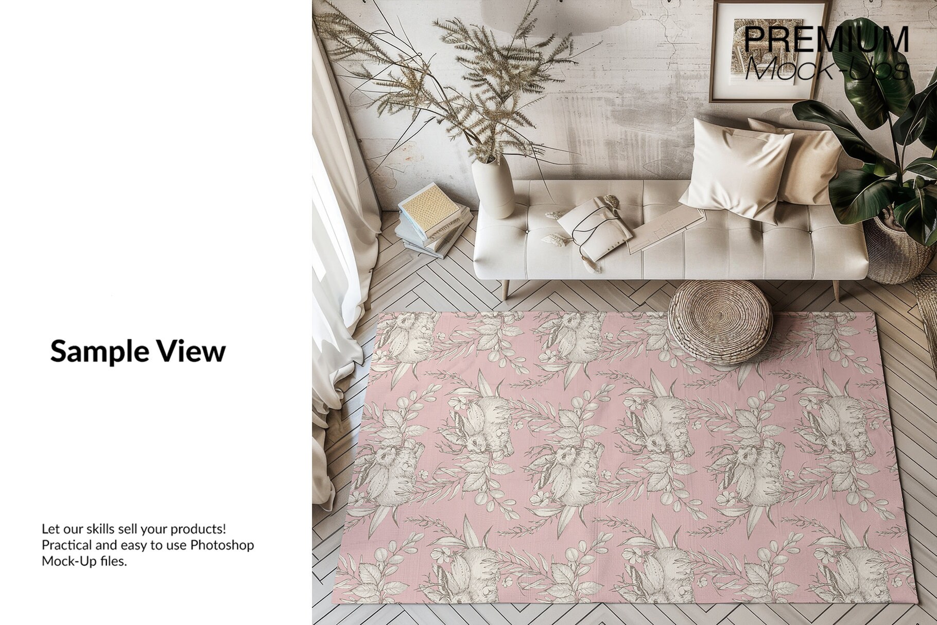 Rugs Mockup | Carpet Templates | Living Room Carpets | Rugs Photoshop ...