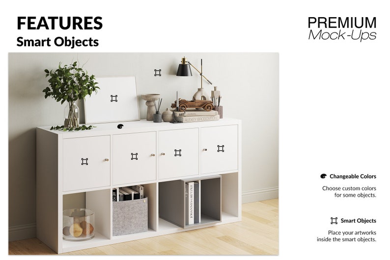 Kallax Decals Mockup Set Photoshop Kallax Shelving Unit - Etsy