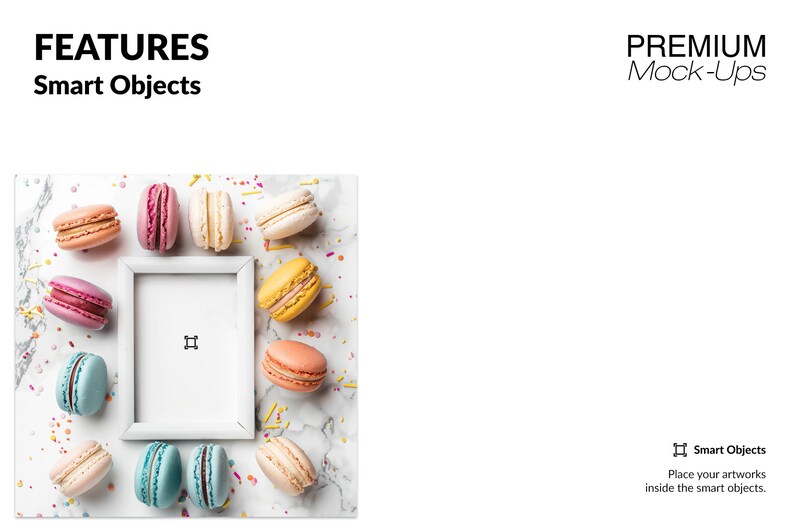 Frames and Macarons Mockup | French Macarons & Frames Mockups ...