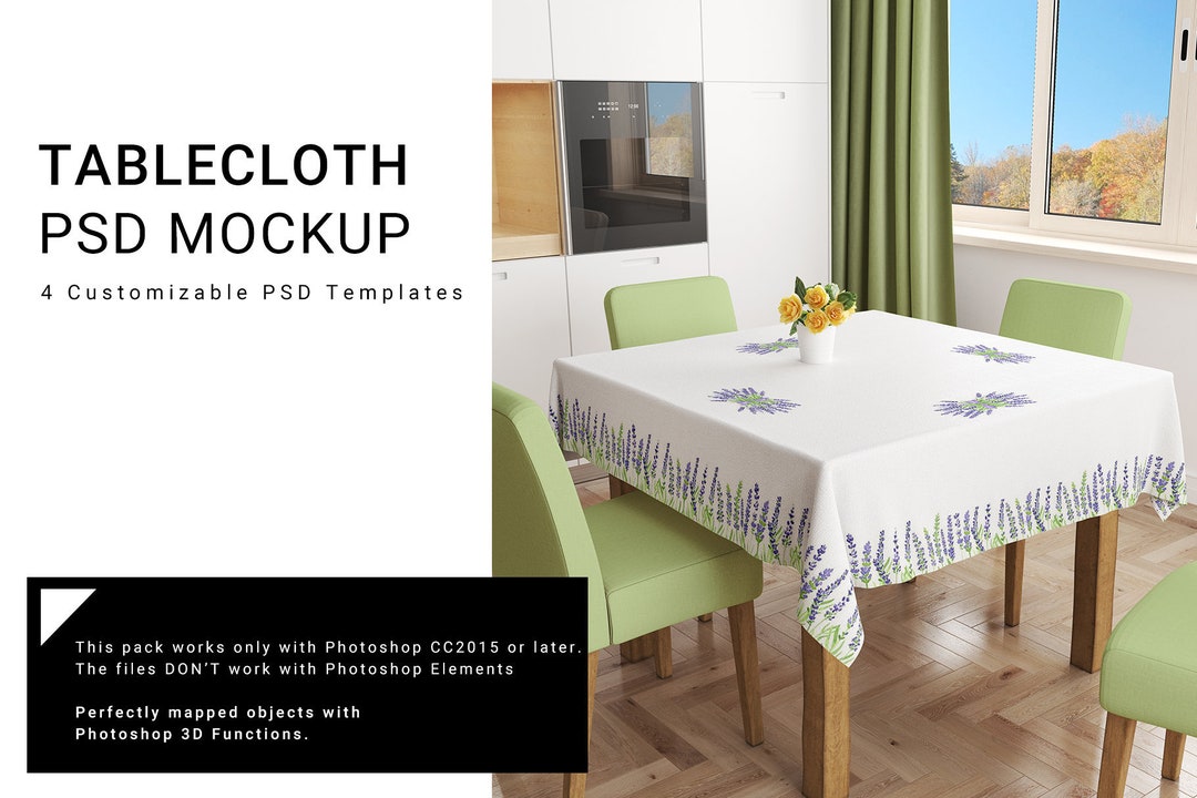 Table Linens Mockup Tablecloth Mockup Table Textile - Etsy