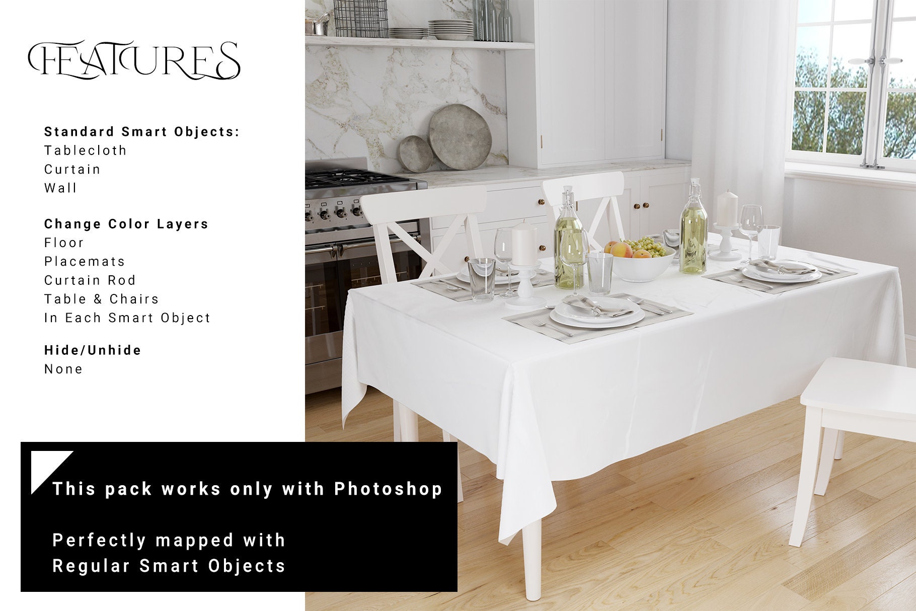 Table Linens Mockup | Tablecloth Mockup | Table Textile | Photoshop ...