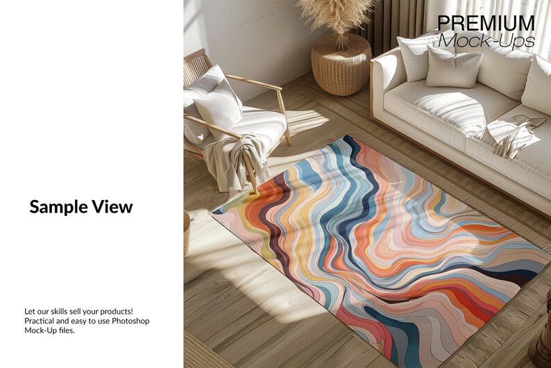 Rugs Mockup | Carpet Templates | Living Room Carpets | Rugs Photoshop ...