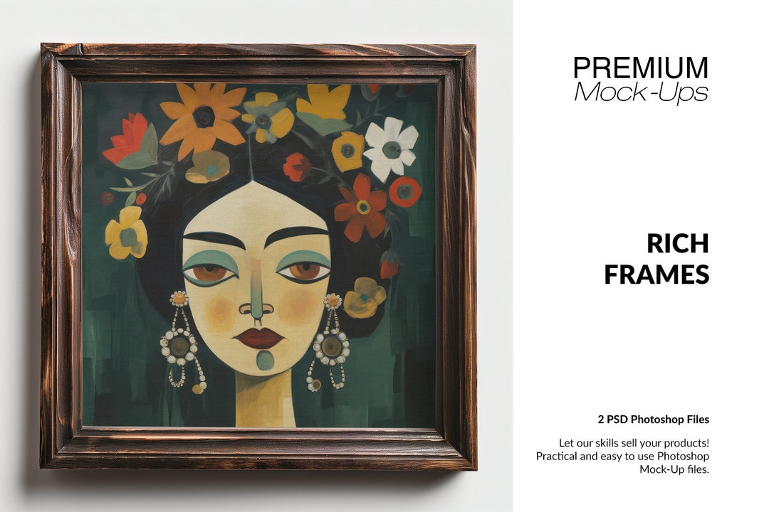 Rich Frame Mockups Set Digital Rich Frame Mockups Photoshop Rich Frame ...