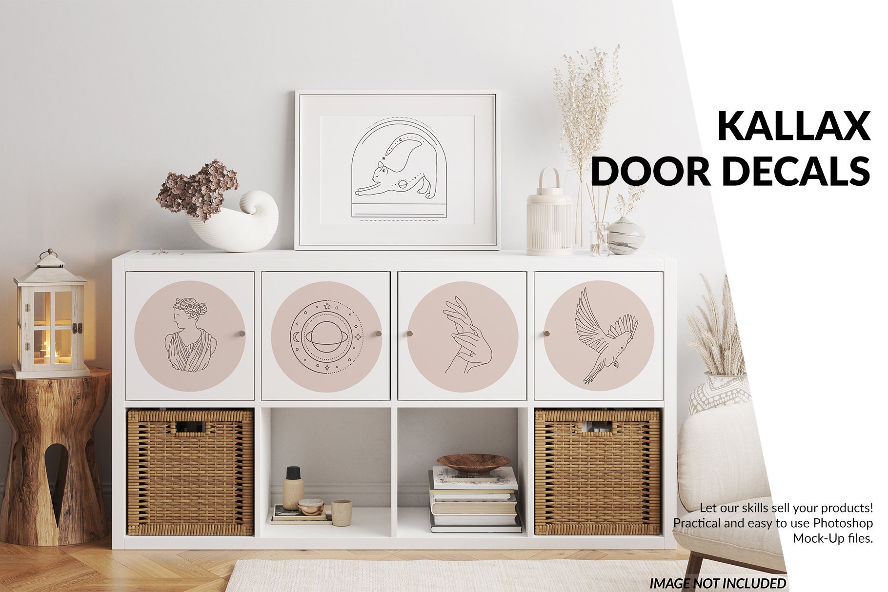 Kallax Decals Mockup Set Photoshop Kallax Shelving Unit - Etsy