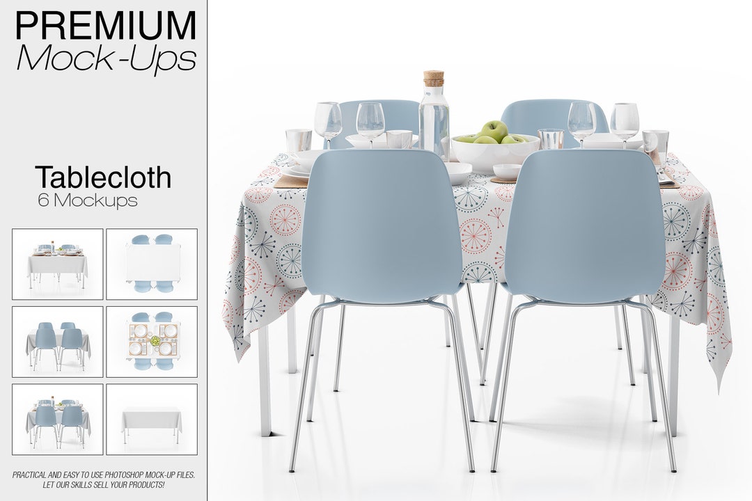 Table Linens Mockup | Tablecloth Mockup | Table Textile | Photoshop ...