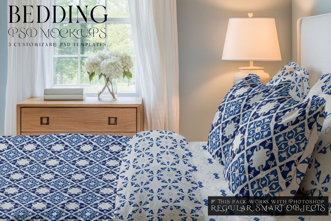 Bedding Mockups Set | Bedding Mockups | Photoshop Bedding | Bedding ...