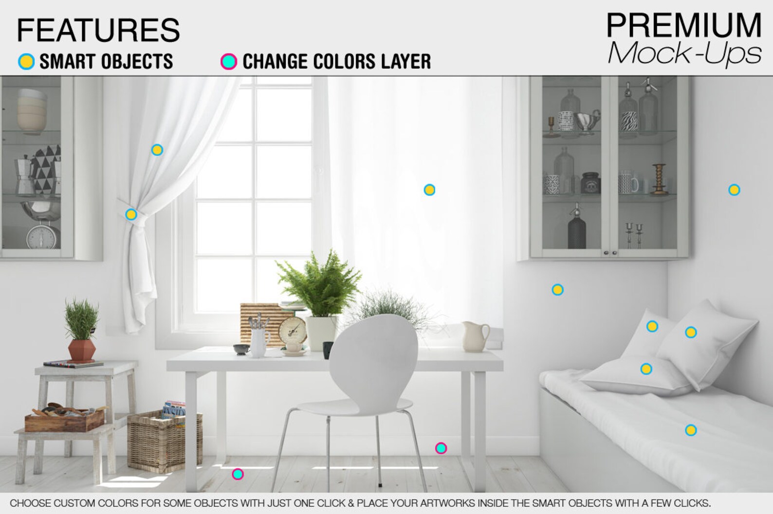 Kitchen Pillows and Curtains Mockup | 4 PSD Files (digital Download) - Etsy