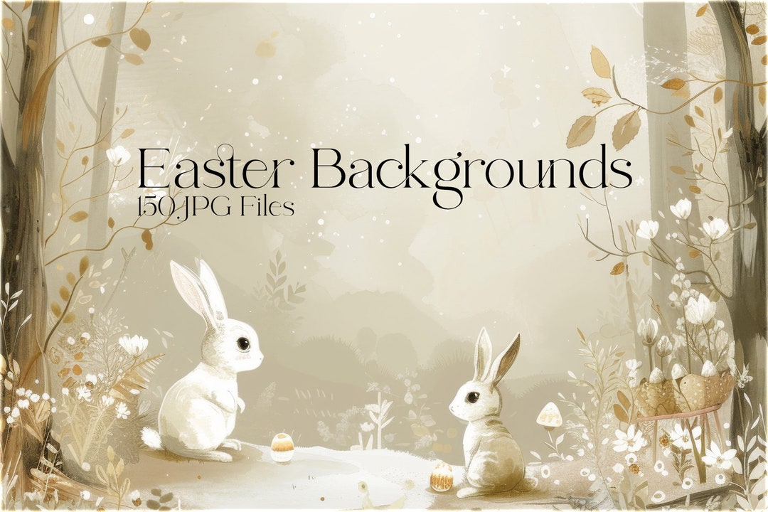 Digital Easter Backround Bundle | Easter Art Collection | 150 JPG ...