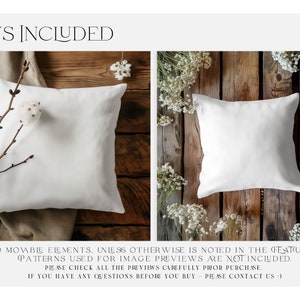 Digital Pillow Mockup | Photoshop Pillow Template | Cushions ...