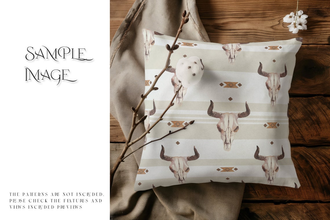 Digital Pillow Mockup | Photoshop Pillow Template | Cushions ...
