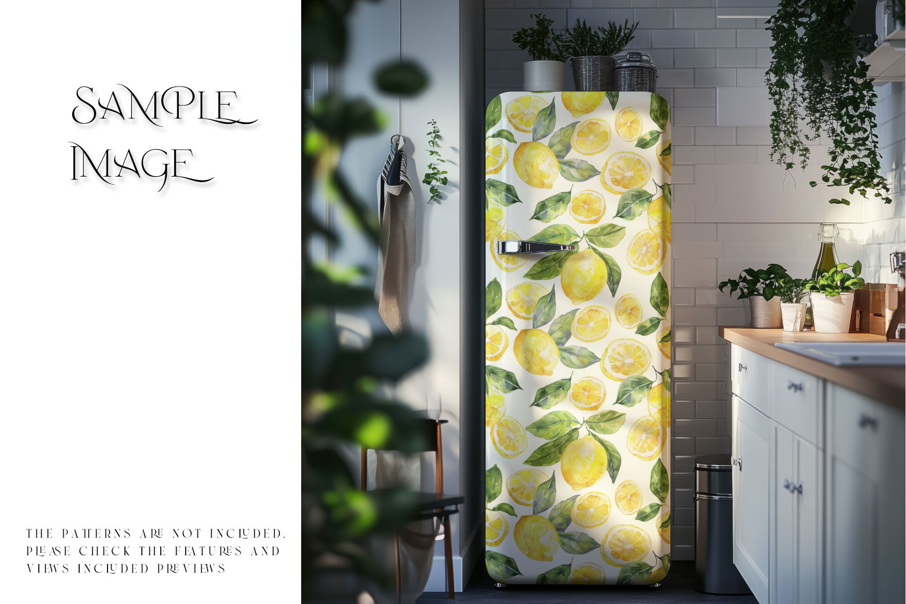 Vintage Fridge Decals Template | Digital Vintage Fridge Decals Template ...