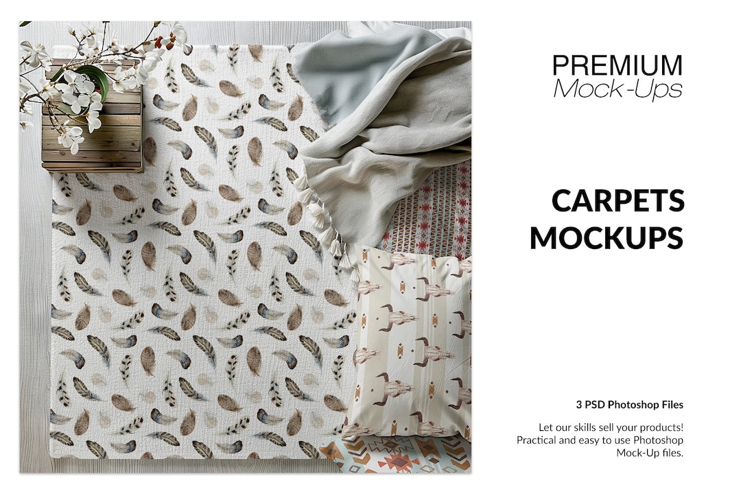 Rugs Mockup | Carpet Templates | Living Room Carpets | Rugs Photoshop ...