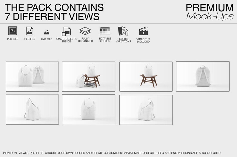 Backpack Mockup | Bag Mockup | PSD Mockup | PSD Template - Etsy