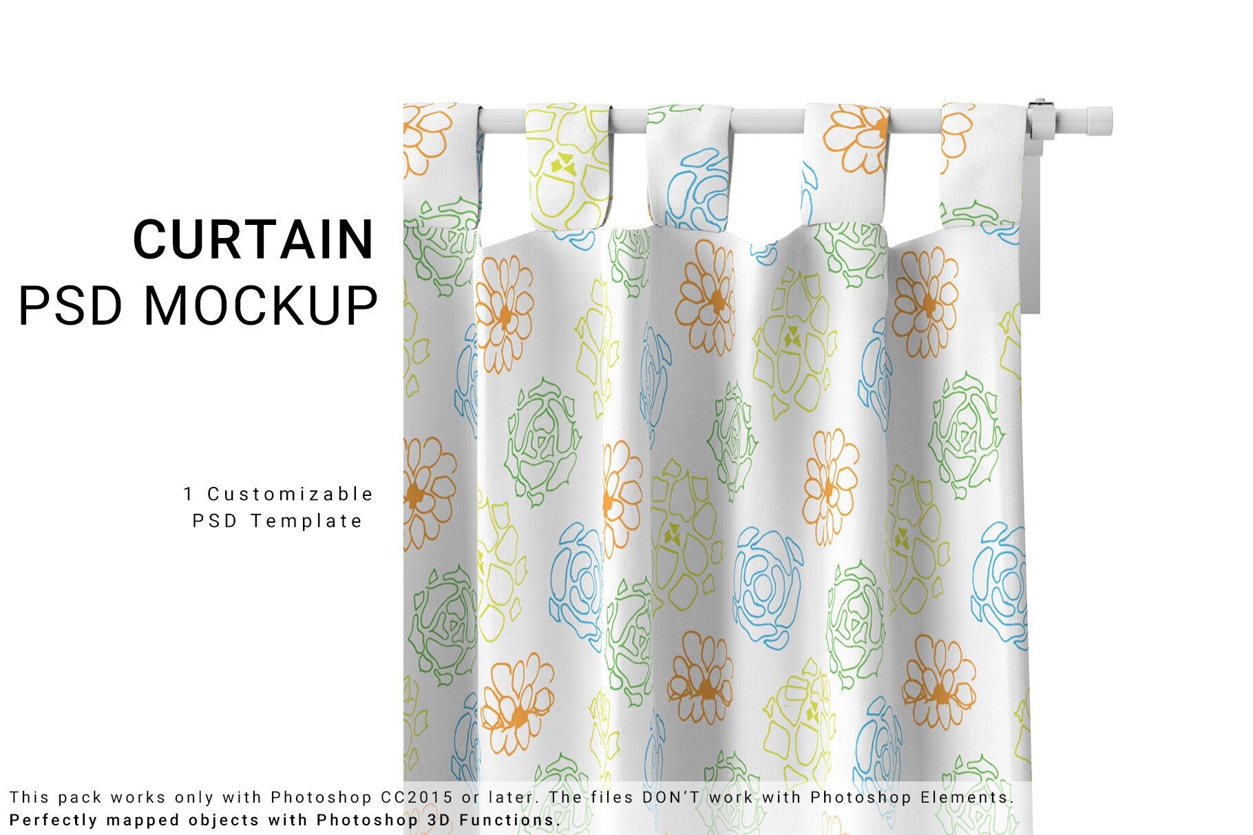 Curtain Close-up Curtain Mockup Photoshop Curtain Close-up | Etsy