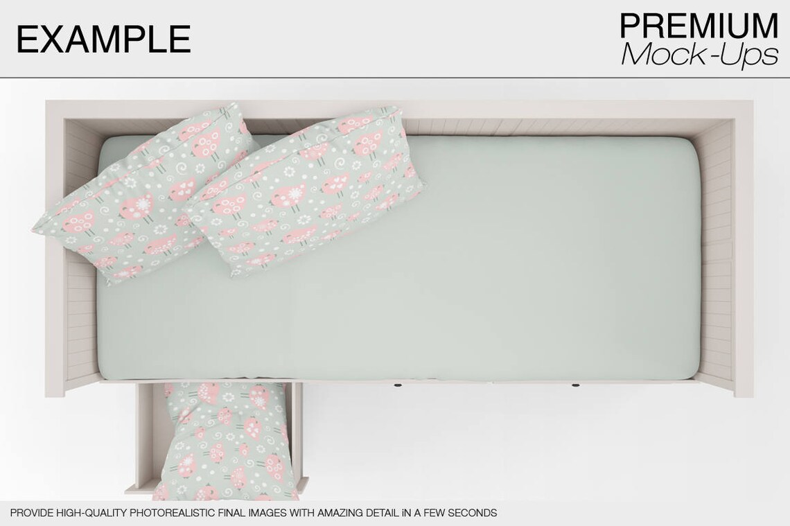 Bed With Drawers Mockup Set | Photoshop PSD (digital Download) - Etsy