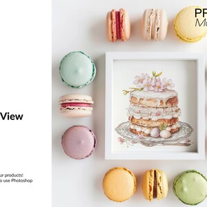 Frames and Macarons Mockup | French Macarons & Frames Mockups ...