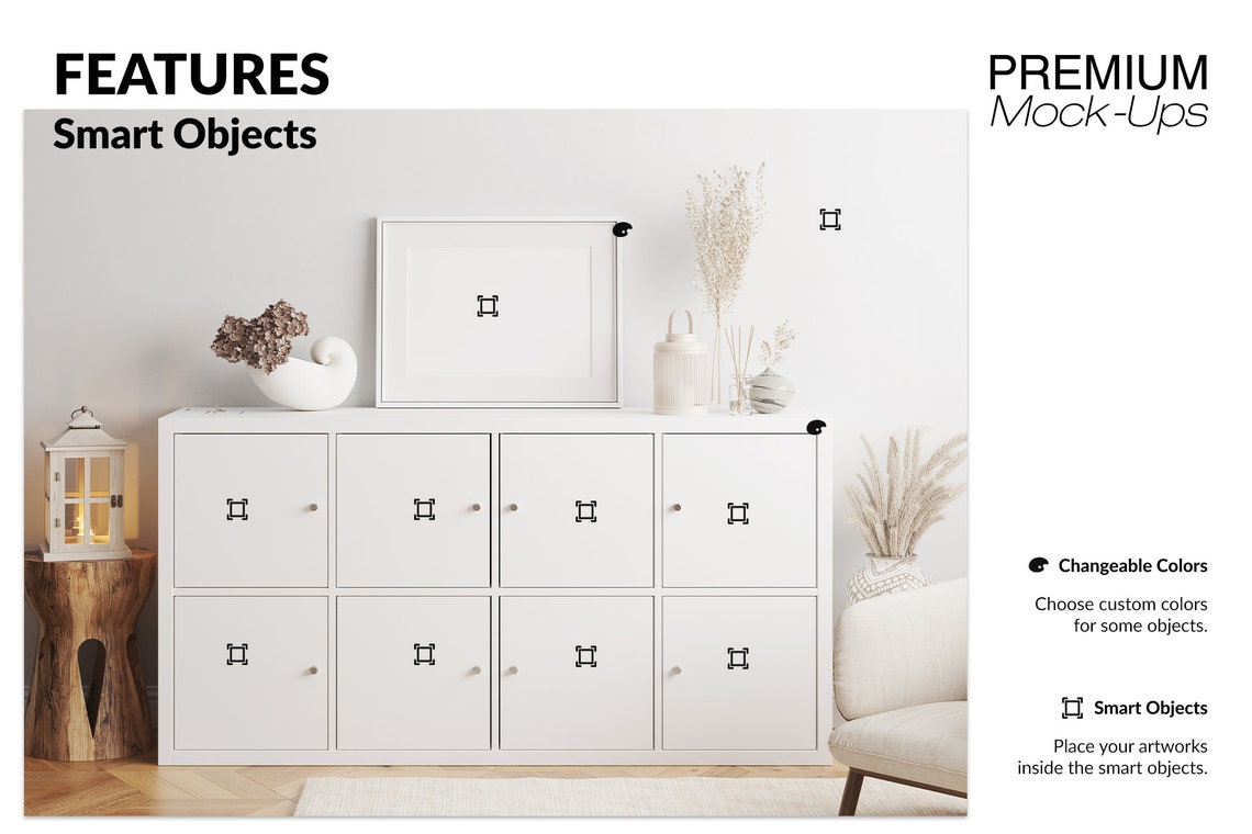 Kallax Decals Mockup Set Photoshop Kallax Shelving Unit - Etsy