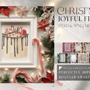 Christmas Frames Mockup Bundle | Digital Christmas Frames Mockup ...