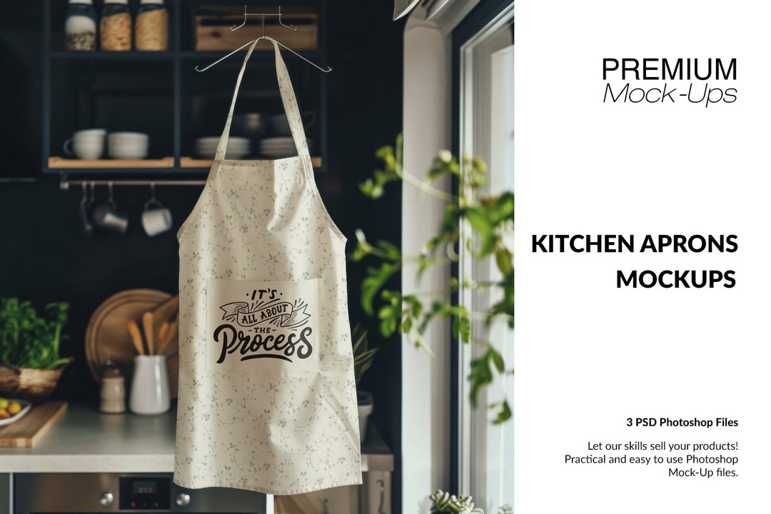 Kitchen Aprons Mockup Digital Kitchen Apron Kitchen Textile Apron Apron ...
