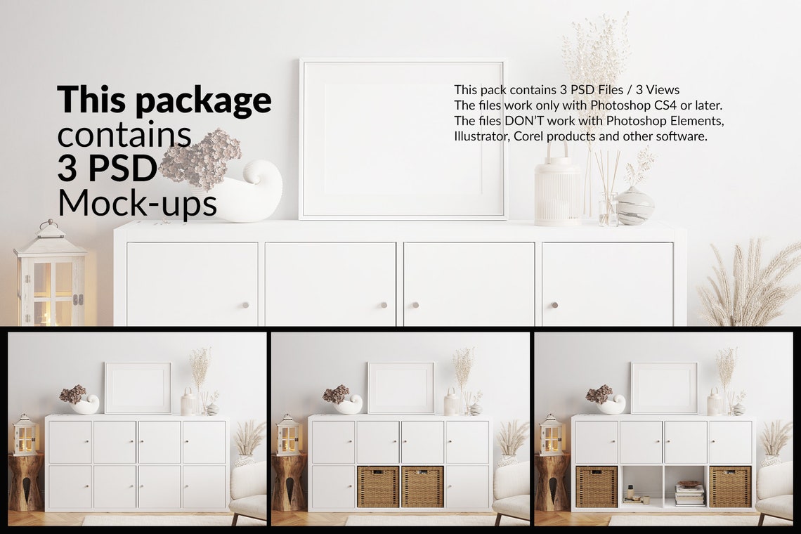 Kallax Decals Mockup Set Photoshop Kallax Shelving Unit - Etsy
