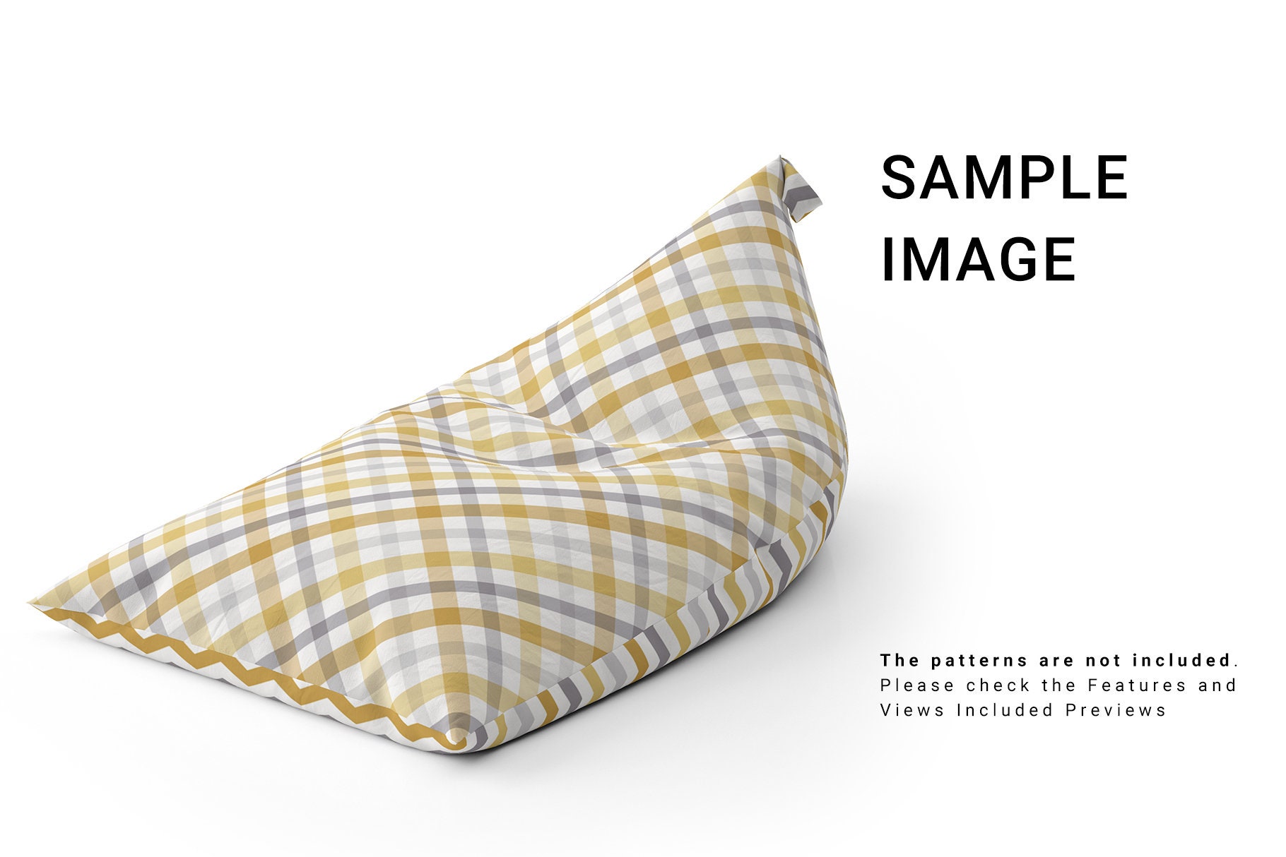 Triangle Bean Bag Chair Mockup / Digital Triangle Bean Bag - Etsy