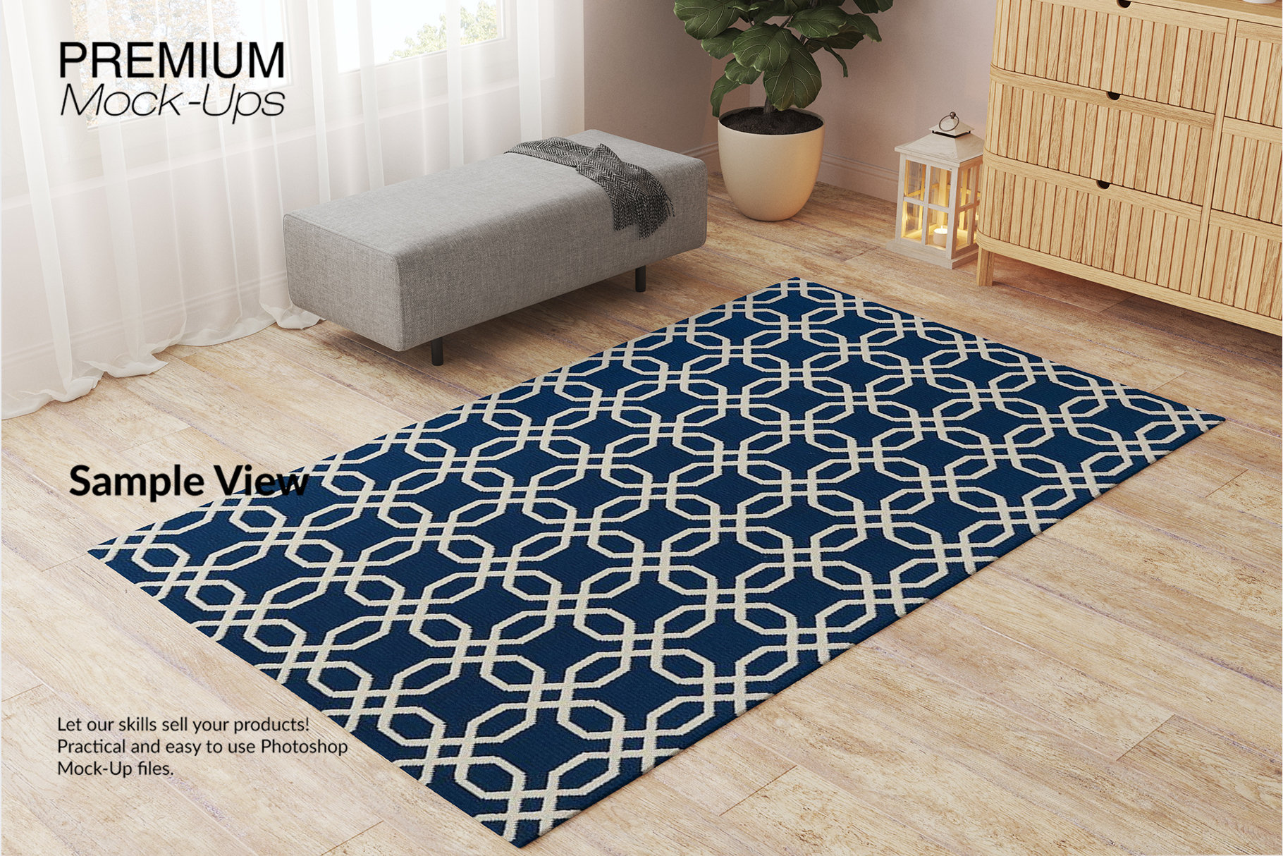 Rugs Mockup | Carpet| Living Room Carpets | Round Rug| Rectangular Rug ...