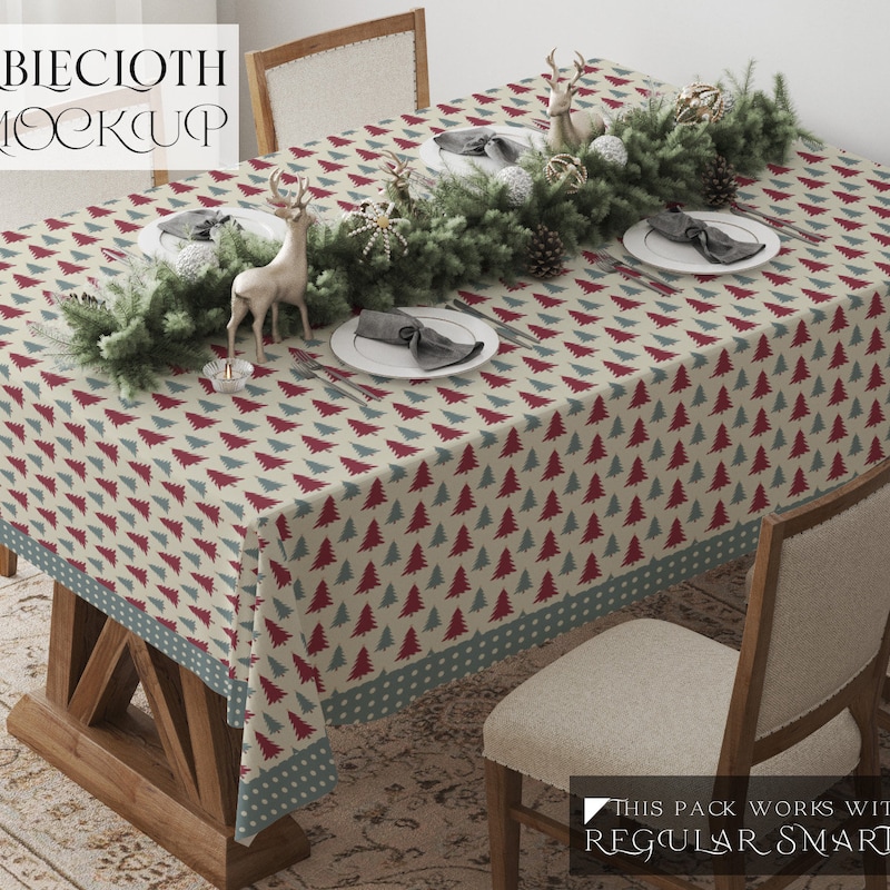 Christmas Tablecloth - Etsy