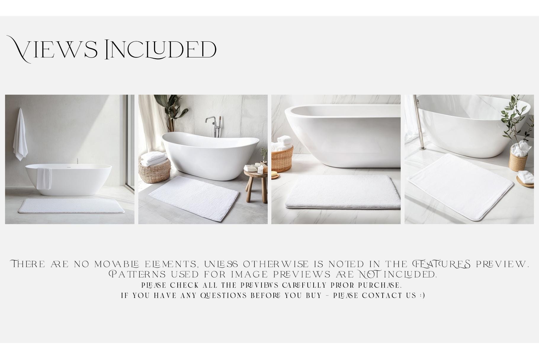 Bath Mat Mockup | Photoshop Bath Mat Mockups | Custom Bath Mat | Blank ...