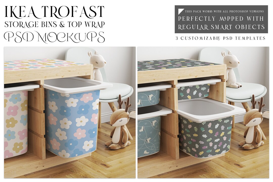 Trofast Storage Boxes Decals Template | Digital Trofast Tubs Decals ...