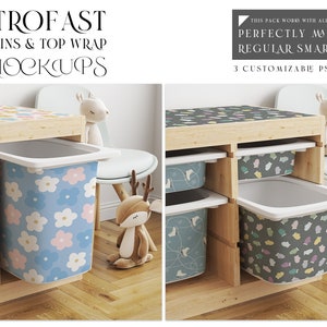 Trofast Storage Boxes Decals Template | Digital Trofast Tubs Decals ...