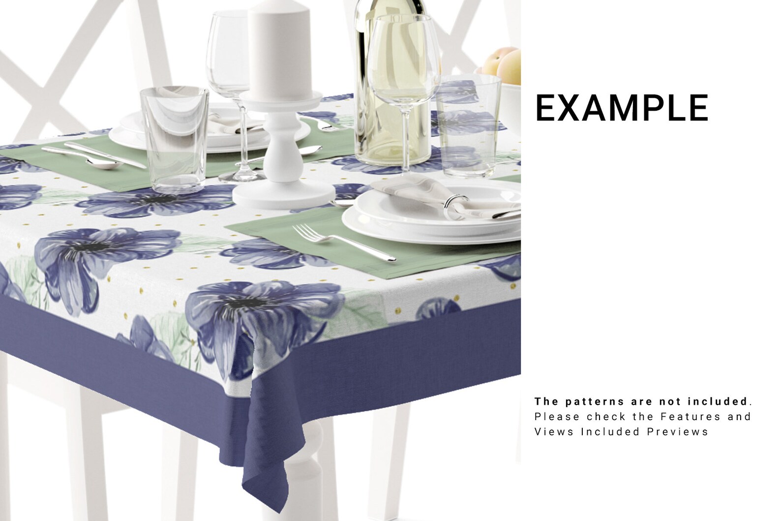 Table Linens Mockup Tablecloth Mockup Table Textile - Etsy UK