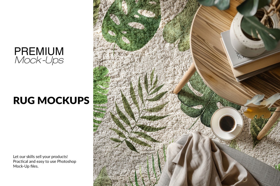 Rugs Mockup | Carpet Templates | Living Room Carpets | Rugs Photoshop ...