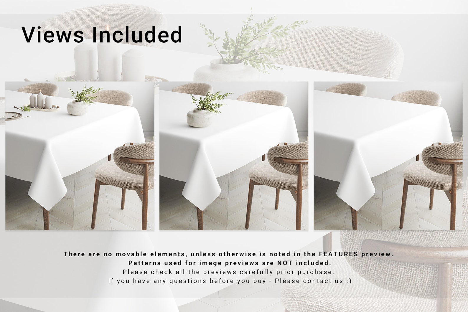 PVC Tablecloth Mockup Digital PVC Tablecloth Mockup - Etsy