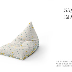 Triangle Bean Bag Chair Mockup / Digital Triangle Bean Bag Chair Mockup ...