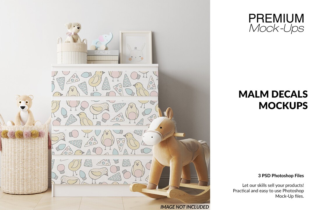 Nursery Malm Decals Template | Digital Nursery Malm Decals Template ...