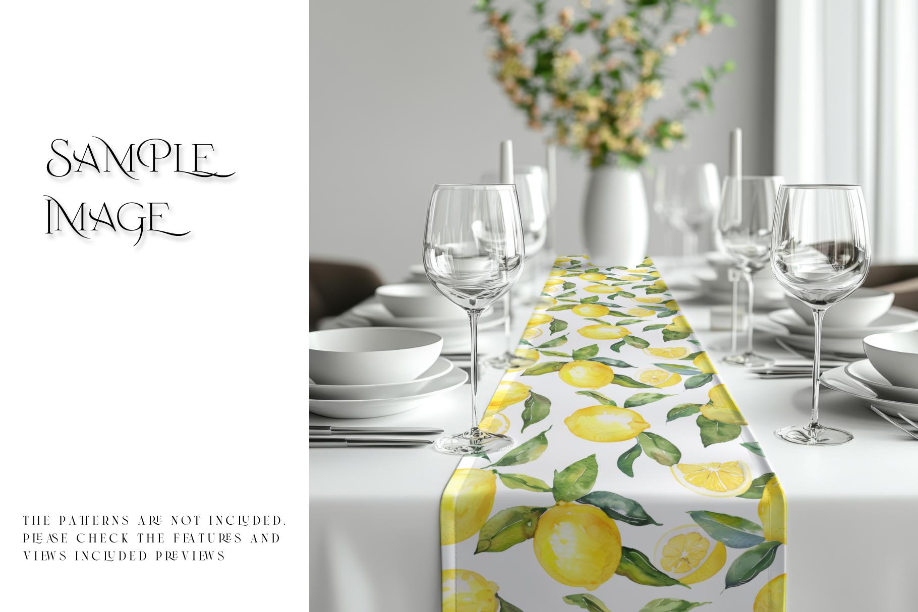 Table Runner Mockup | Table Runner Template | Digital Table Textile ...