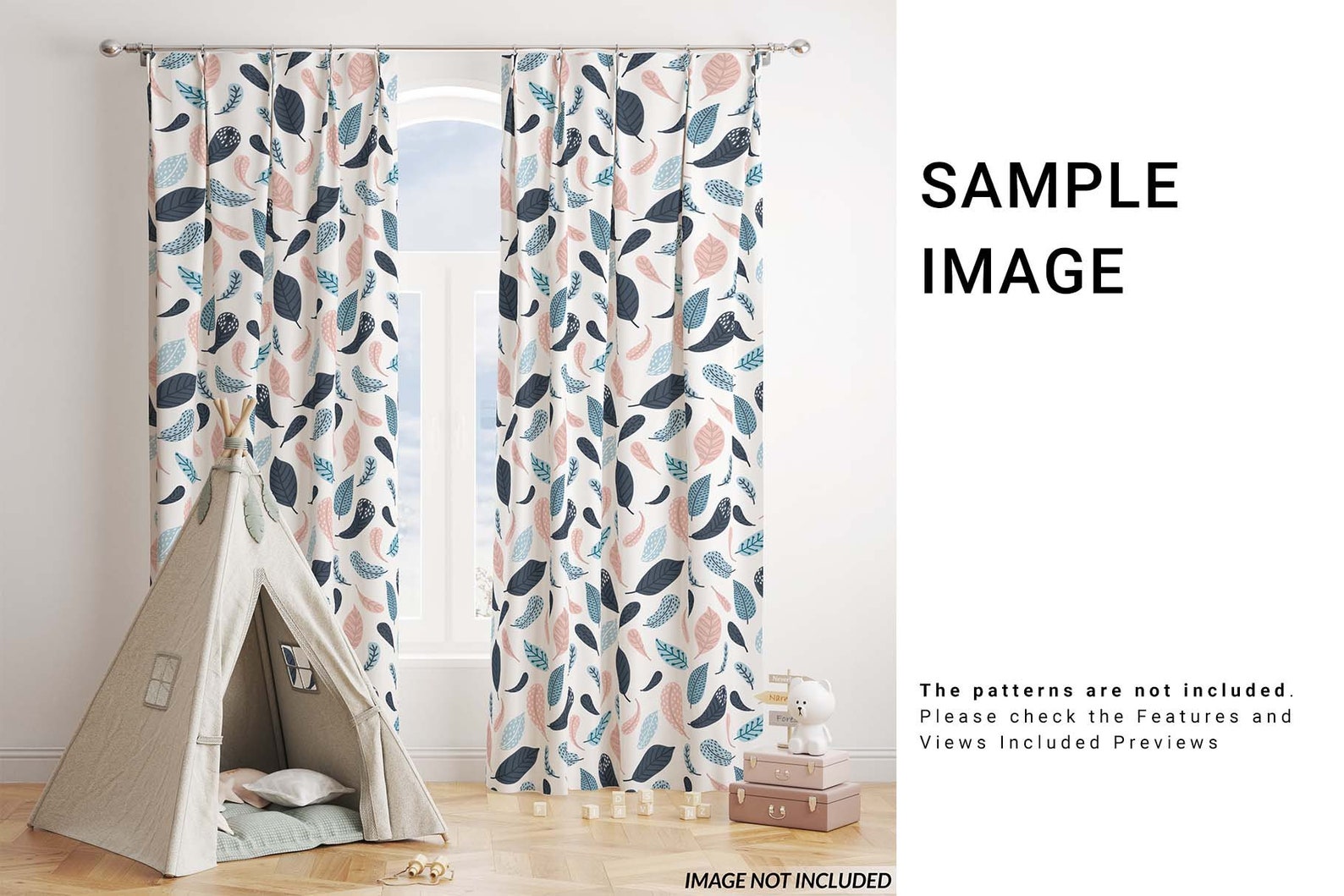 Curtains Digital Template Curtains Mockup Photoshop - Etsy