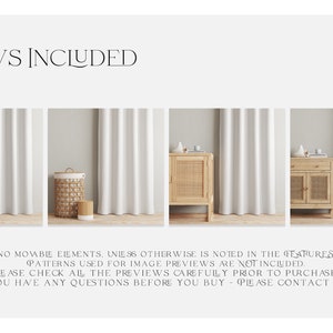 Curtain Template | Digital Curtain Mockup | Photoshop Curtain Mockup ...