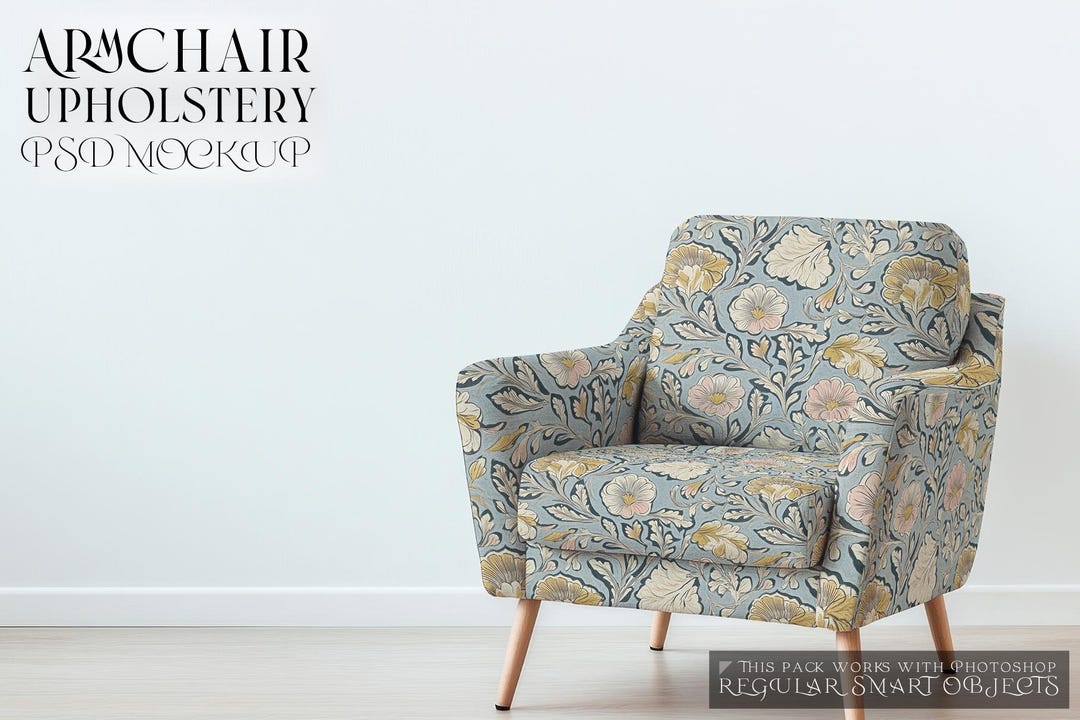 Armchair Upholstery Digital Template | Digital Armchair Textile ...