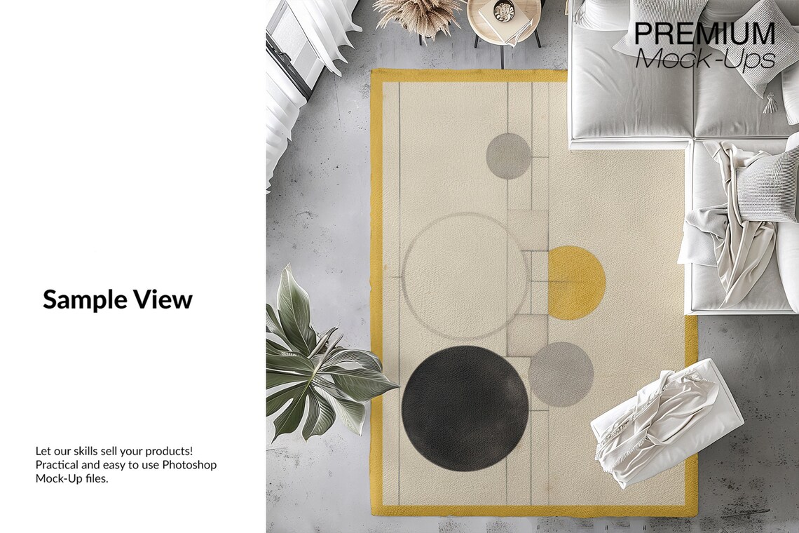 Rugs Mockup | Carpet Templates | Living Room Carpets | Rugs Photoshop ...