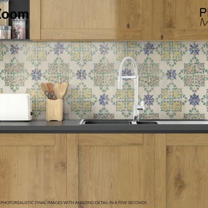 Kitchen Cabinet Mockup | Kitchen Dresser Mockup | Kitchen Mockup ...