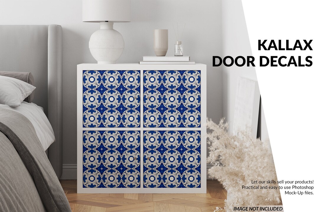 Kallax Decals Mockup Set | Photoshop Kallax Shelving Unit | Digital ...
