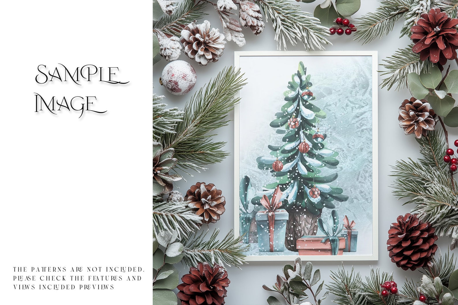 Christmas Frames Mockup Bundle | Digital Christmas Frames Mockup ...