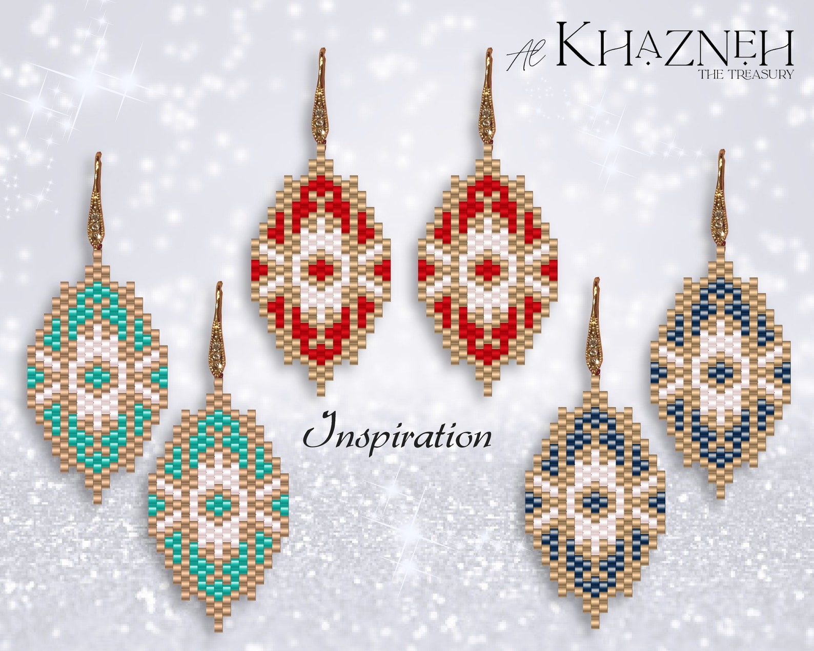 PEYOTE Earring Pattern inspiration - Etsy