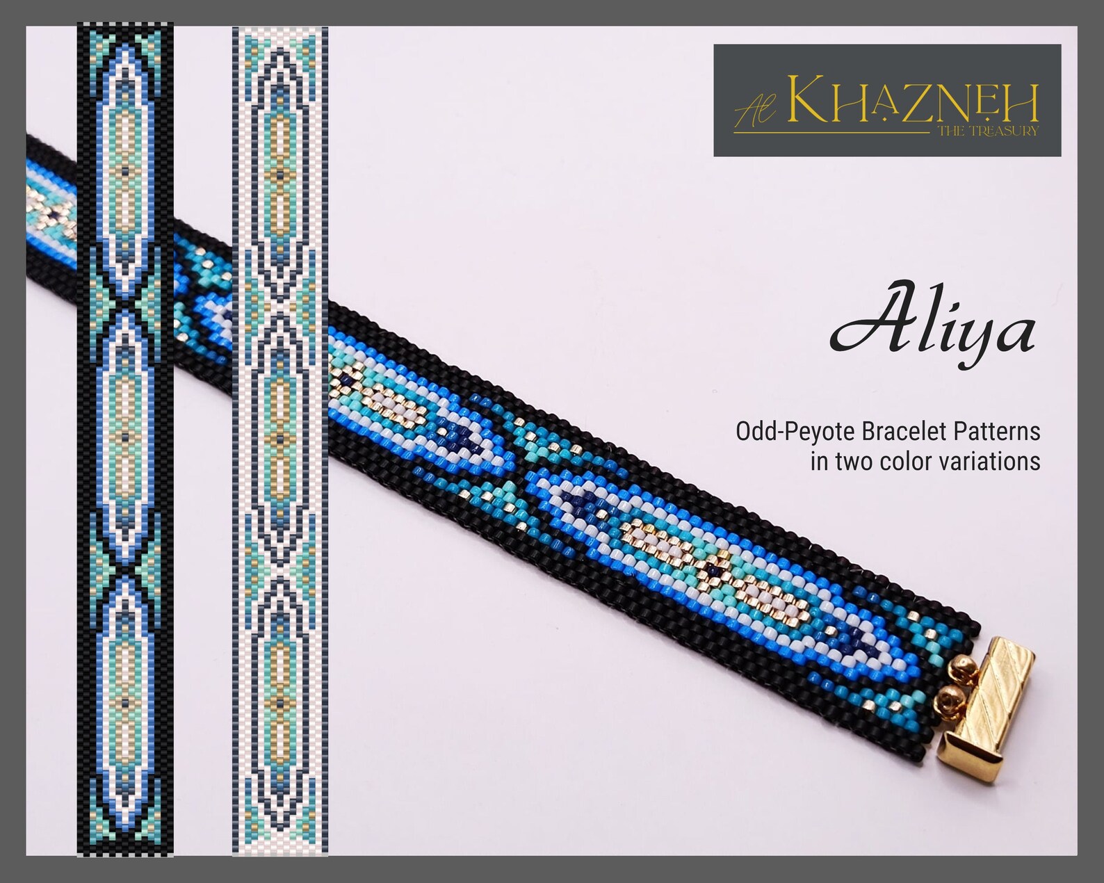 Odd-peyote Narrow Bracelet Patterns aliya - Etsy