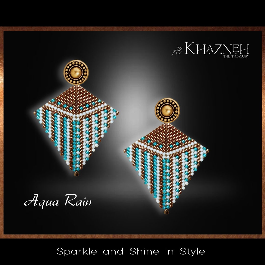AQUA RAIN Earrings Tutorial - Etsy