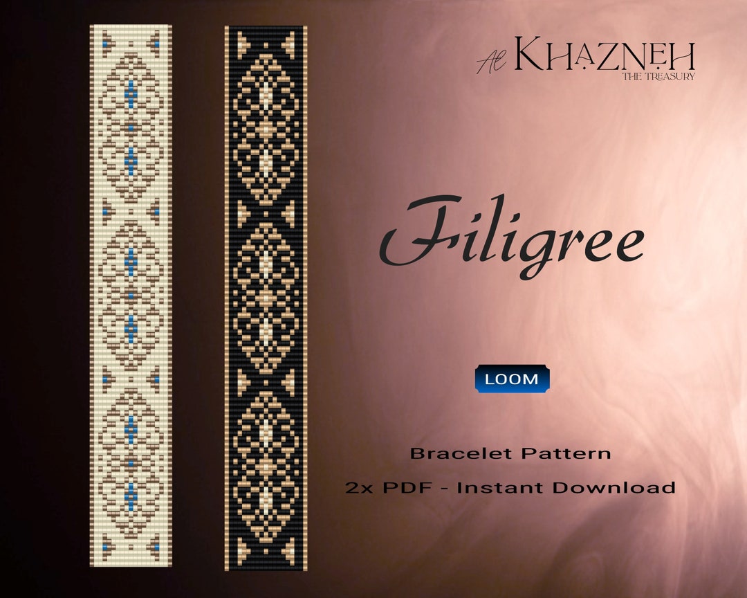 LOOM Bracelet Pattern "filigree" - Etsy